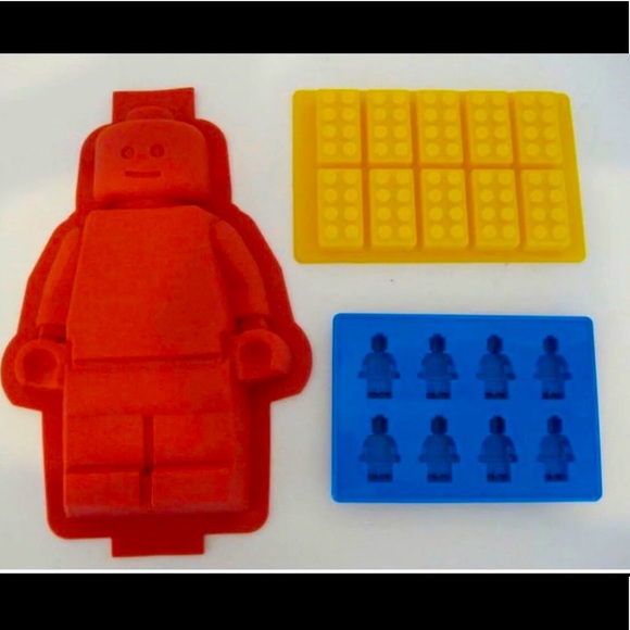 Kitchen | New Lego Minifigure Cake Pan And Chocolate Candy Mold Set ...